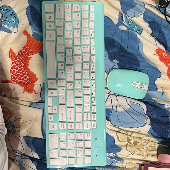 Computers, Laptops & Parts | Mint Green Wireless Keyboard And Mouse Set ...